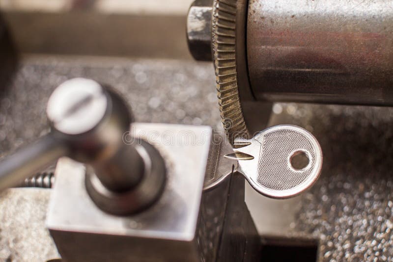 Key Copying Machine with Key Stock Photo - Image of black, metal: 83224768