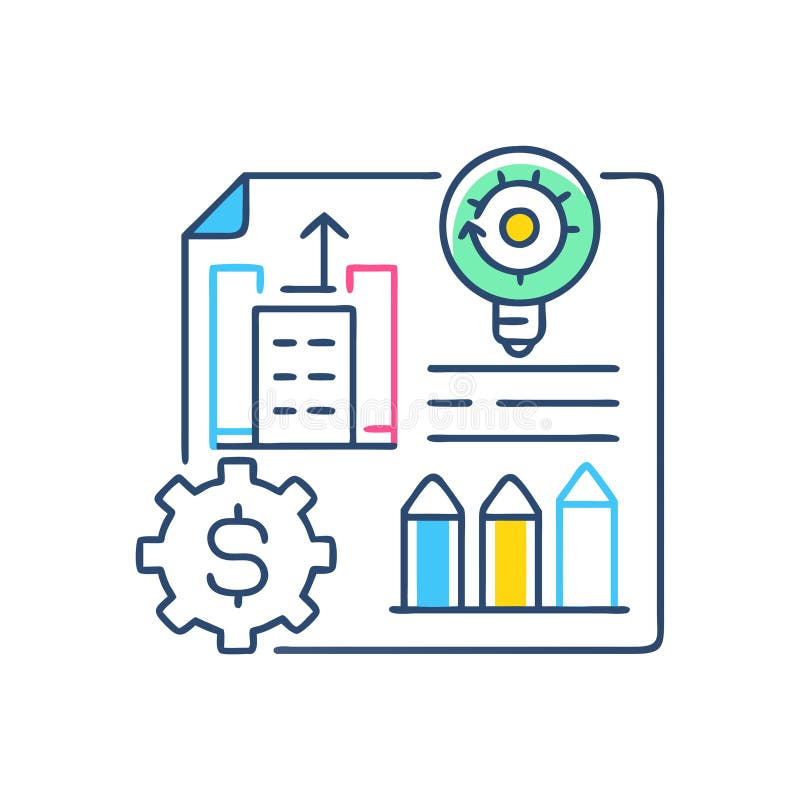 Key Corporate Development Plan Icon Stock Vector - Illustration of ...