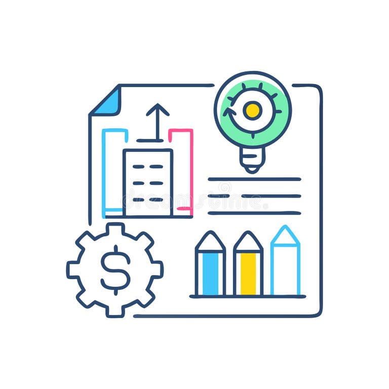 Key Corporate Development Plan Icon Stock Vector - Illustration of ...