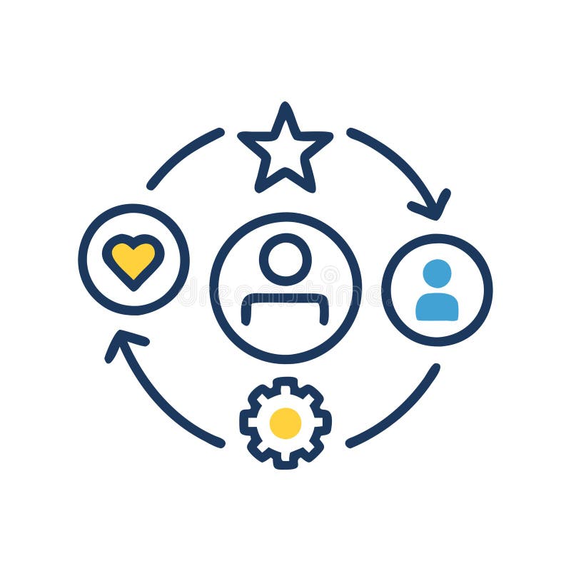 Key Customer Experience Management Icon Stock Vector - Illustration of ...