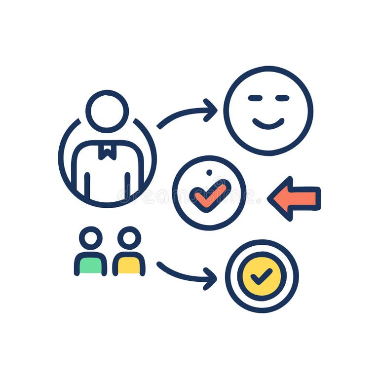 Key Customer Journey Evaluation Icon Stock Vector - Illustration of ...
