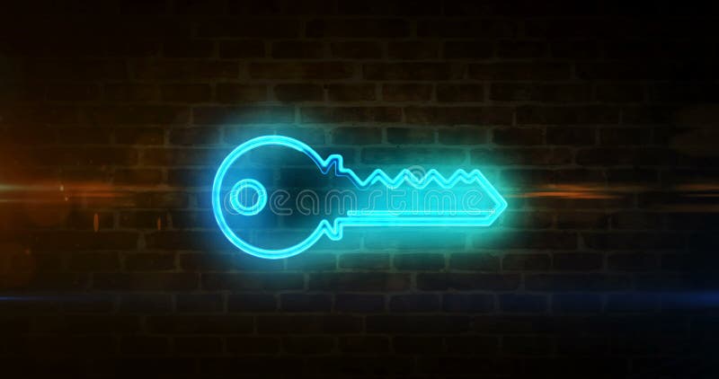 Key Encryption Symbol Abstract Animation Stock Footage - Video of ...