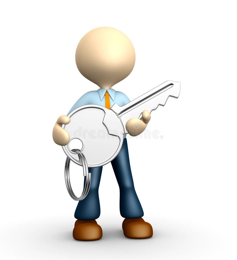 3d Person House Golden Key Stock Illustrations – 59 3d Person House ...