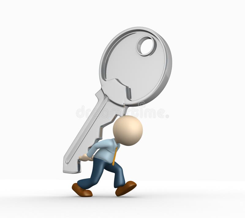 Key stock illustration. Illustration of home, person - 36632368