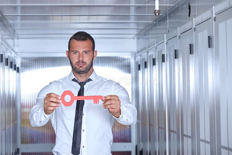 Key datacenter server room stock image. Image of person - 57445087