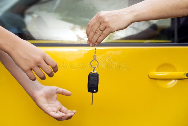 Key delivery stock image. Image of offer, chain, palm - 25215545