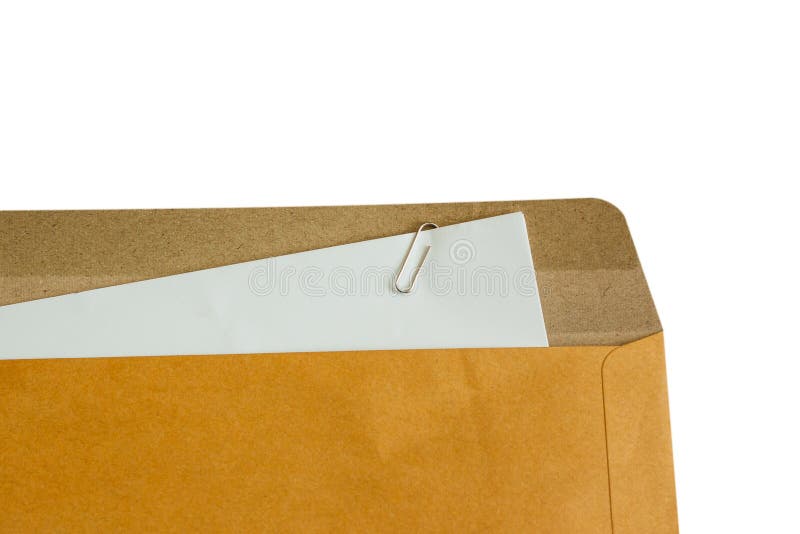 Key Documents in the Envelope Stock Photo - Image of package, important ...