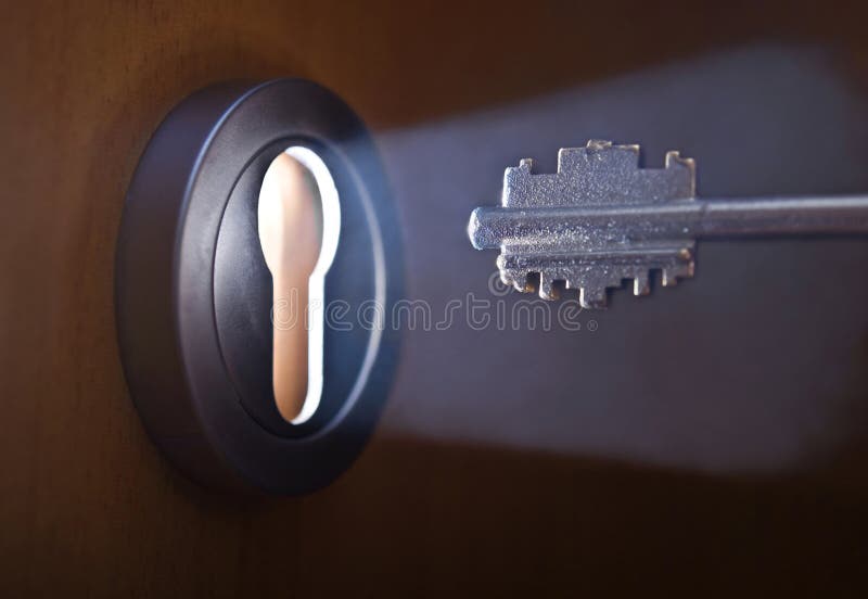 Key and door stock image. Image of structure, security - 22291279