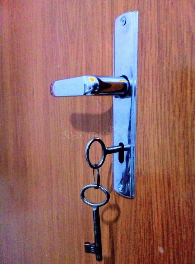 Key stock photo. Image of lock, color, door, bedroom - 129277128