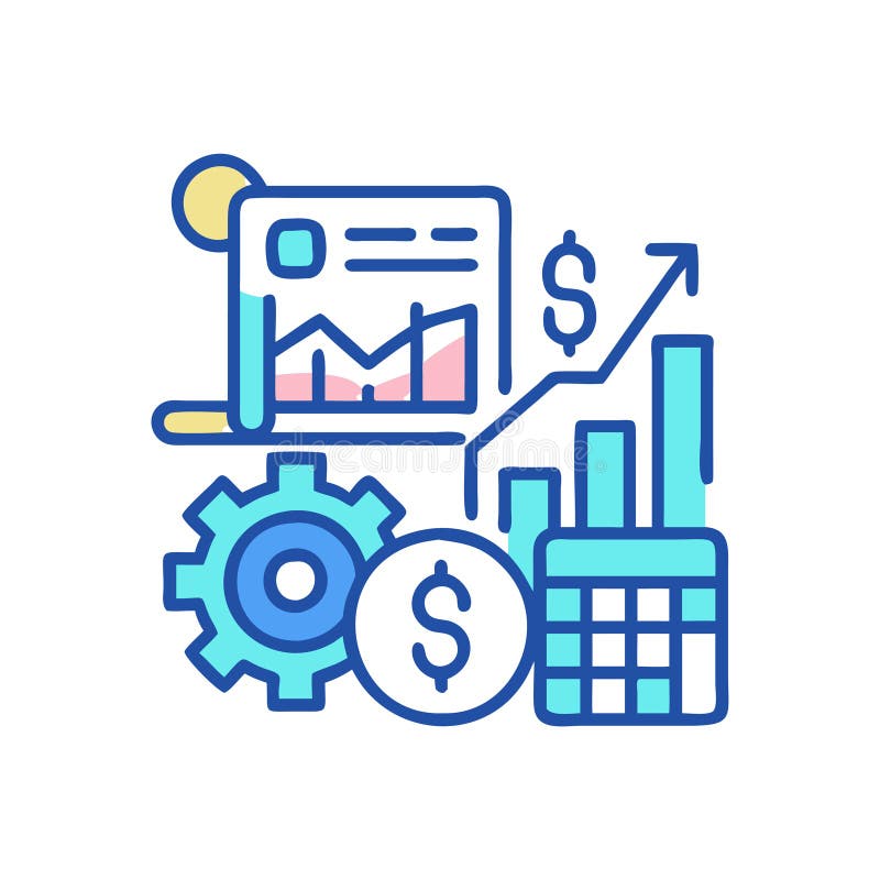 Key Economic Forecasting Tools Icon Stock Vector - Illustration of ...
