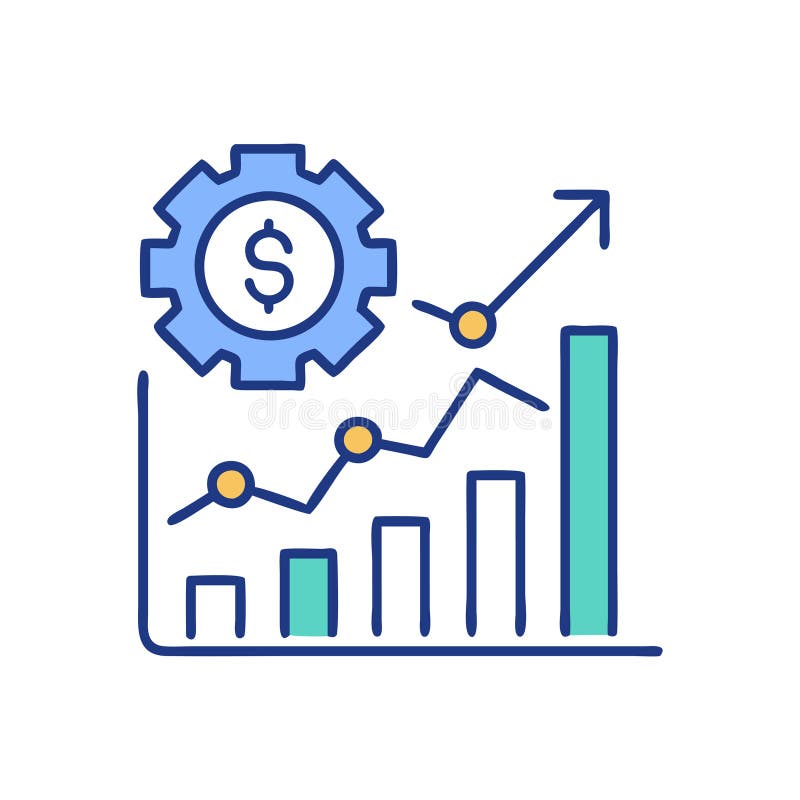 Key Economic Performance Metrics Icon Stock Vector - Illustration of ...