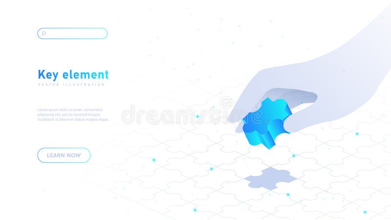 Key Element White Poster Vector Stock Vector - Illustration of cyber ...