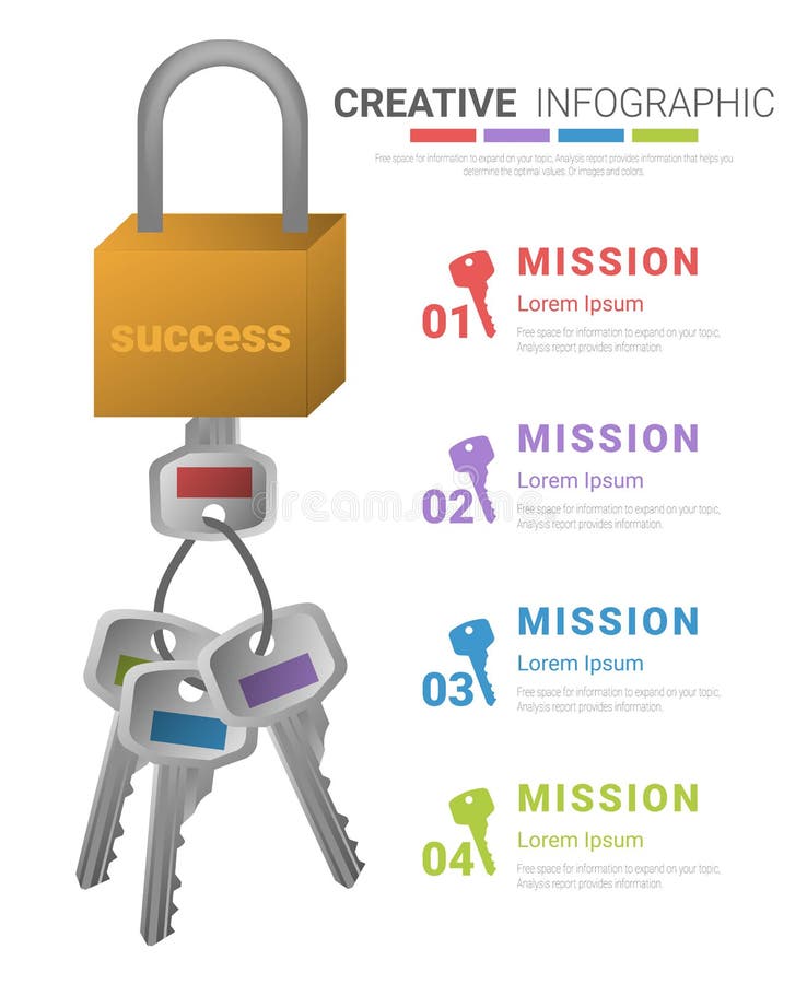 Key Elements Infographics Design for Presentation Business Stock Vector ...