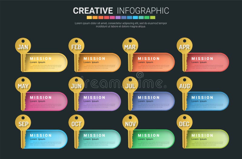 Key Elements Infographics Design for Presentation Business Stock Vector ...