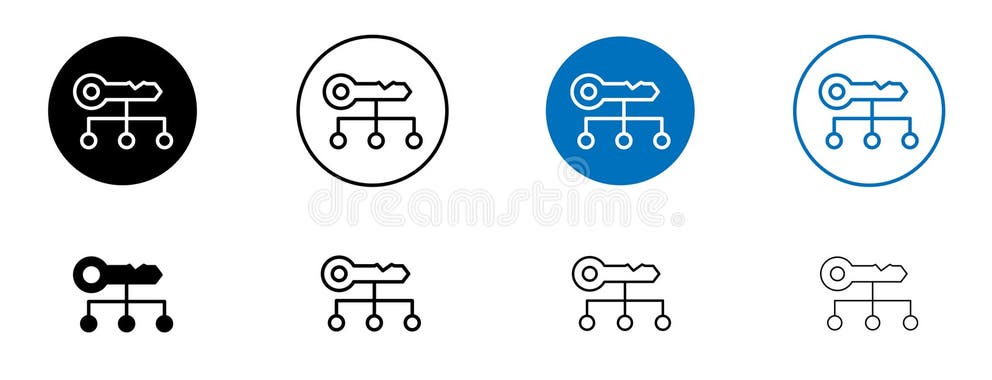 Key factor icon vector stock vector. Illustration of technology - 348077936