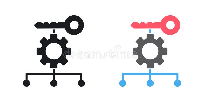 Key factor icon vector stock vector. Illustration of vector - 348158514