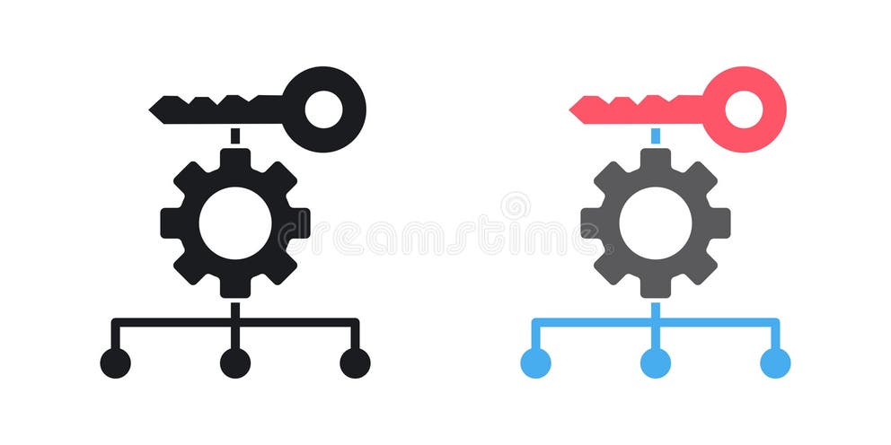 Key factor icon vector stock vector. Illustration of vector - 348158514