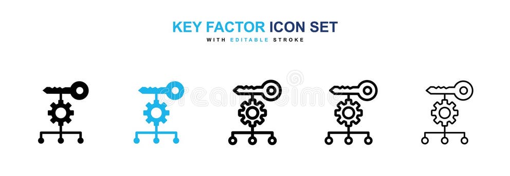 Key factor icon vector stock vector. Illustration of computer - 348441714