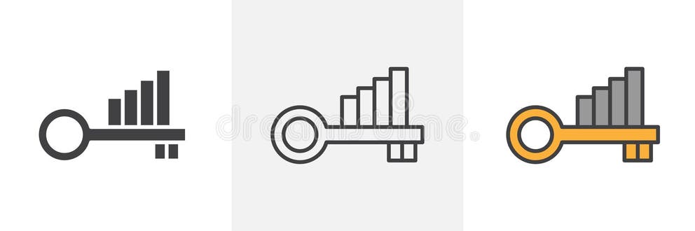Key factor icon vector stock vector. Illustration of website - 348468870