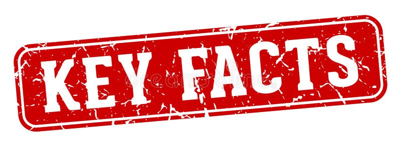 Key Facts Rectangular Sign. Key Facts Stamp Stock Vector - Illustration ...