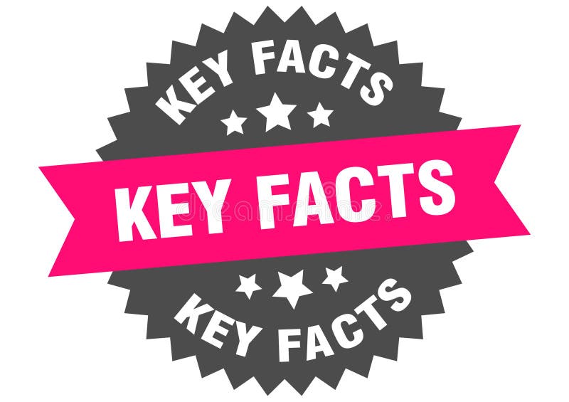 Key Facts. Key Facts Round Pink Label Isolated on Transparent ...