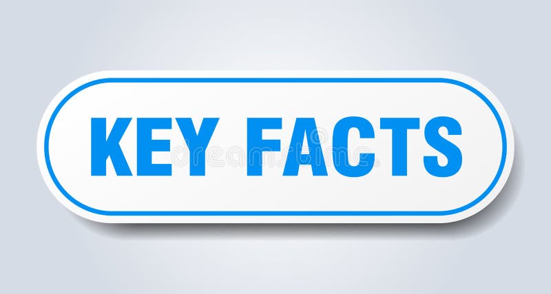 Key Facts Button. Sticker. Banner. Rounded Glass Sign Stock Vector ...