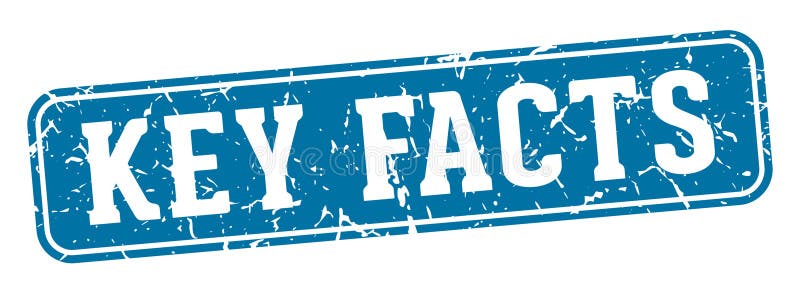 Key Facts Rectangular Sign. Key Facts Stamp Stock Vector - Illustration ...