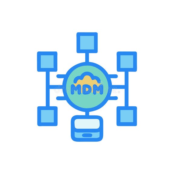 Key Features of MDM Solutions Stock Illustration - Illustration of ...