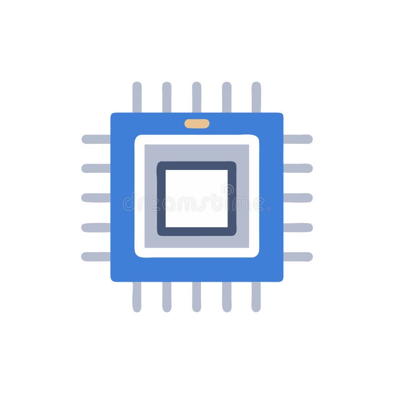 Key Features of Microchips stock illustration. Illustration of link ...