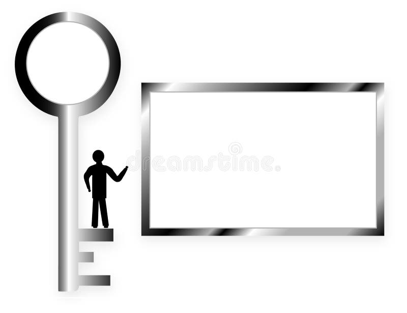 Key and frame for text stock vector. Illustration of gradient - 15127909