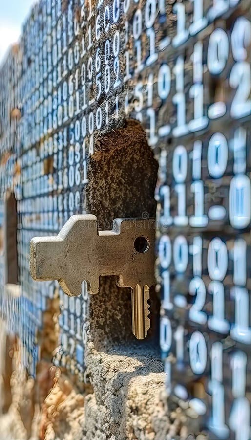 Key in Front of Brick Wall, Reflecting Urban Design and Architecture ...