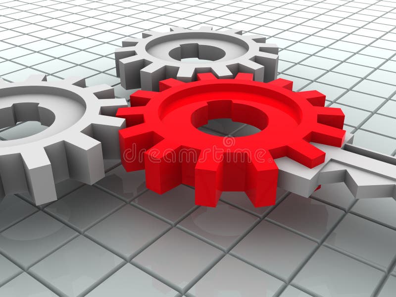 Key and gear. stock illustration. Illustration of password - 3741941