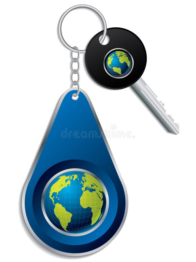 Key Globe Design Keyholder Stock Illustrations – 2 Key Globe Design ...