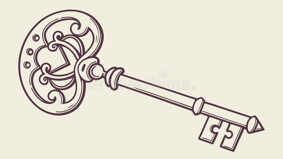 Key with Glowing Light, Unlocking Knowledge and Potential, Vector ...