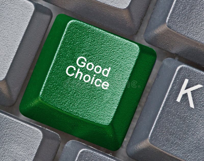 Key for good choice stock photo. Image of green, choice - 83370012