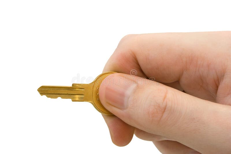 House Key in Hand stock photo. Image of sell, isolated - 14553822