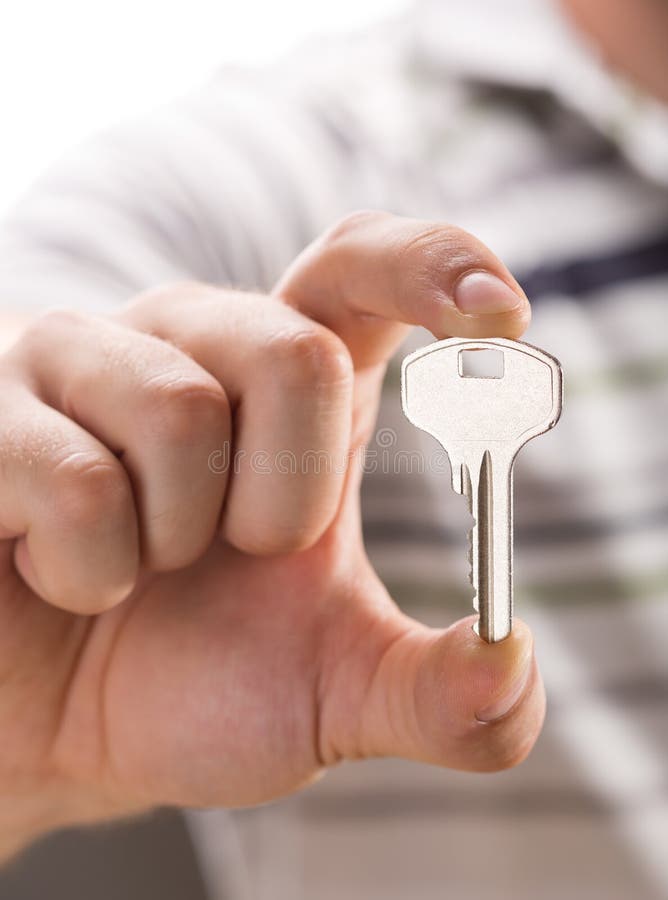 Key in hand stock image. Image of white, person, giving - 31525651