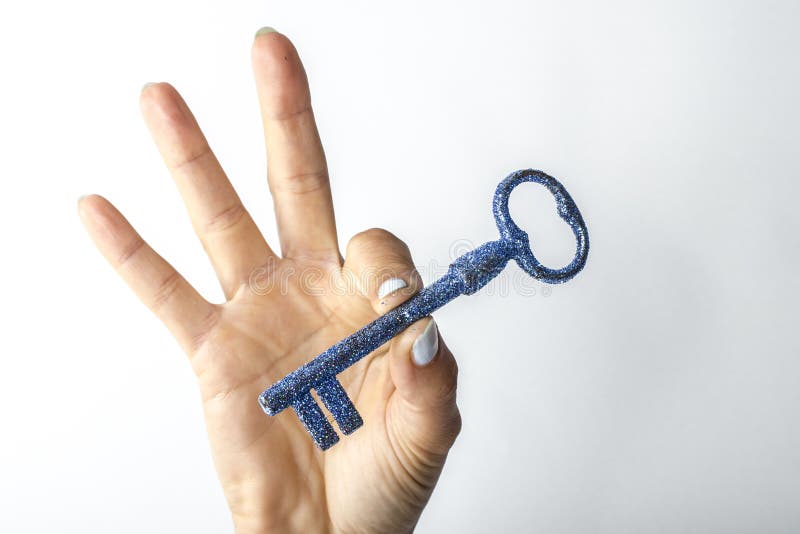 Key in hand ok stock image. Image of unlock, good, shining - 58526217