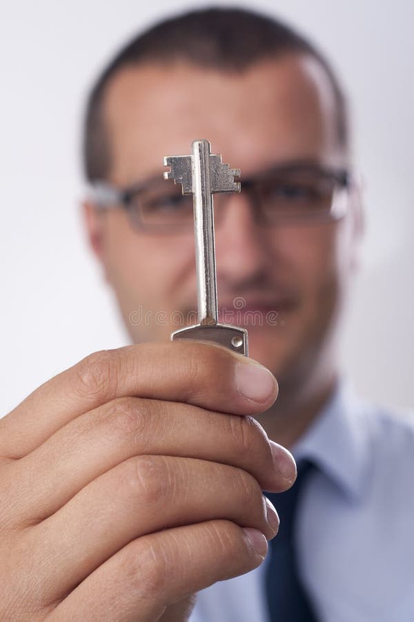 Key in hand stock photo. Image of hand, security, background - 37958488