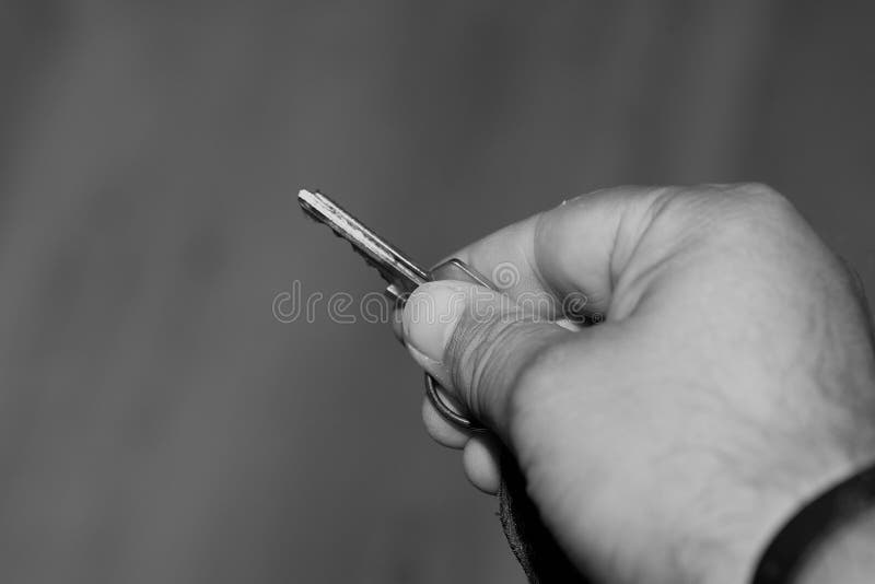 Key in Hand To Open the Door Stock Image - Image of closeup, doorway ...