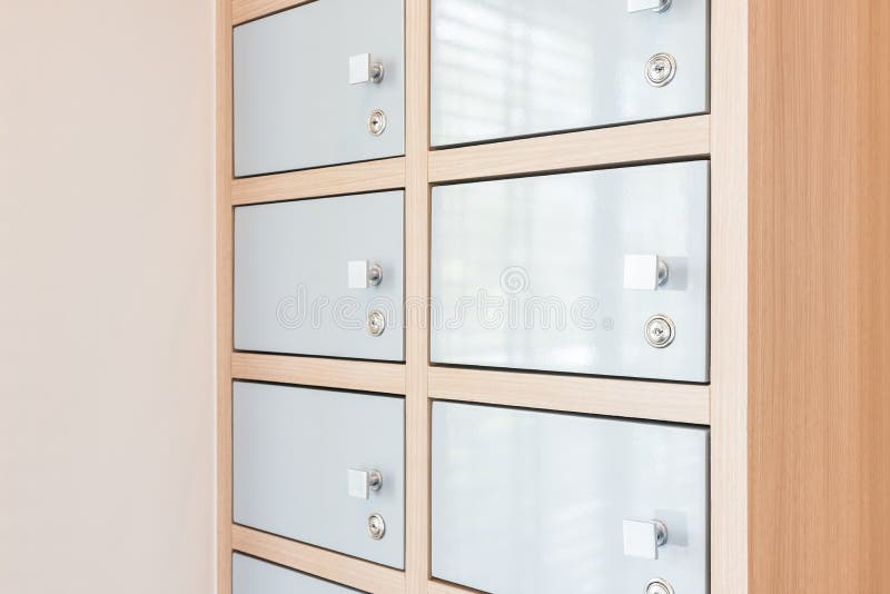 Key Hanging from the Locker Doors Opening Stock Photo - Image of closed ...