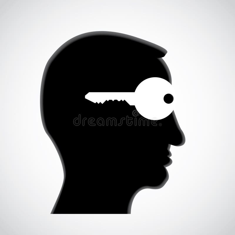 Key in head stock illustration. Illustration of invent - 18930523