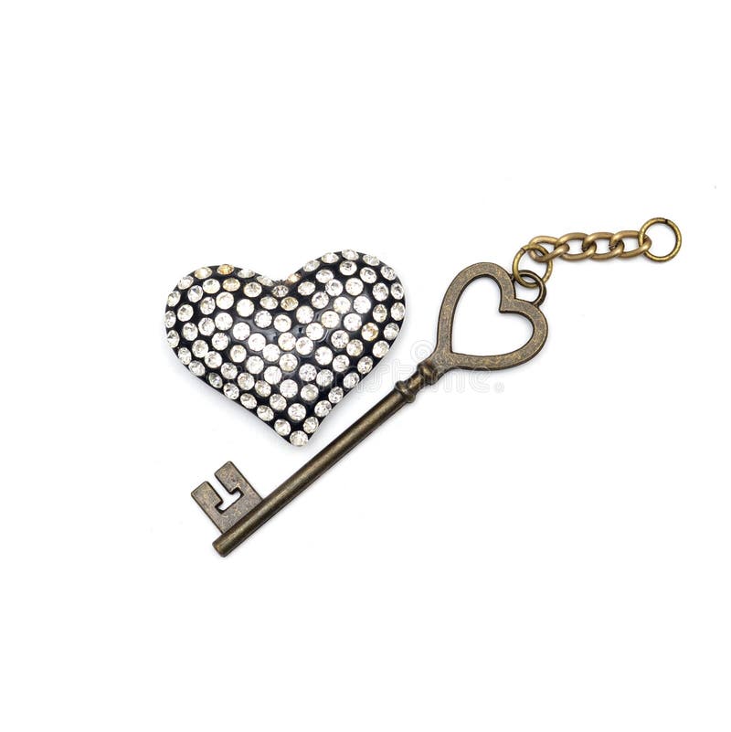 Key with the Heart As a Symbol of Love Stock Photo - Image of keyhole ...