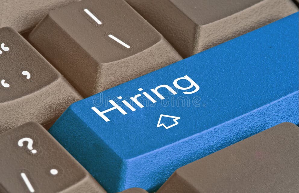 Key for hiring stock image. Image of site, networking - 83368455