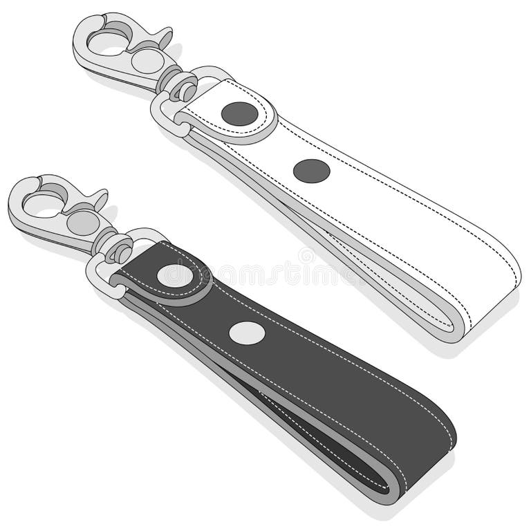 Key Holder Vector Illustration Stock Vector - Illustration of ring ...