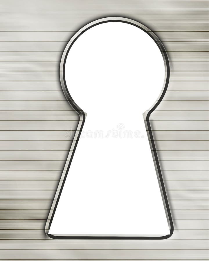 Empty keyhole stock illustration. Illustration of opportunities - 4018491