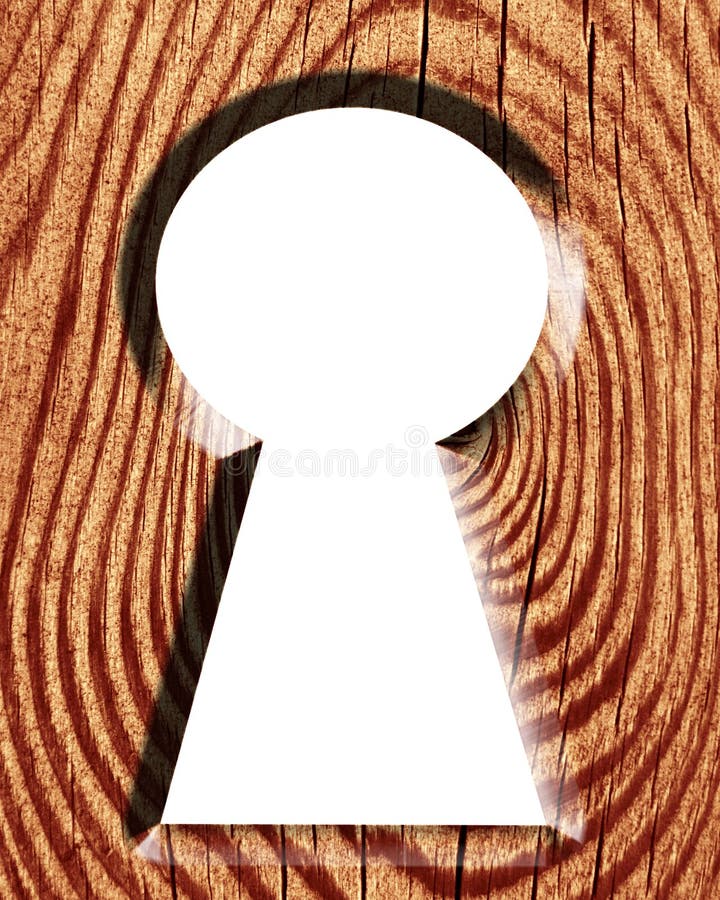 Empty keyhole stock illustration. Illustration of opportunities - 4018491