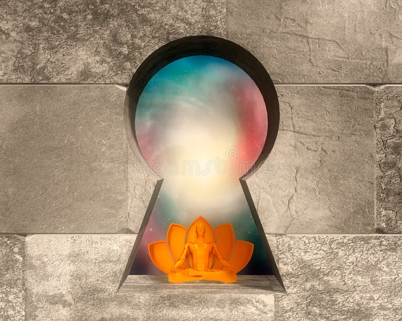 Abstract key hole stock illustration. Illustration of body - 191469210