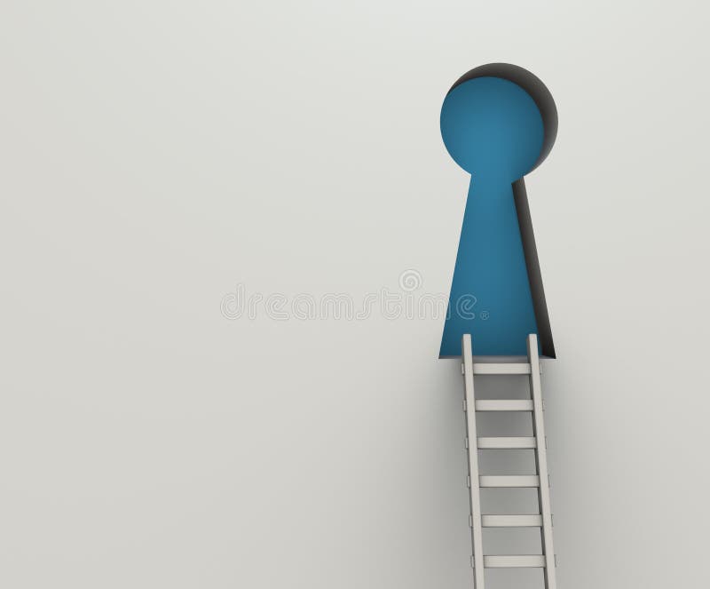 3d render of ladder stock illustration. Illustration of garden - 38717772
