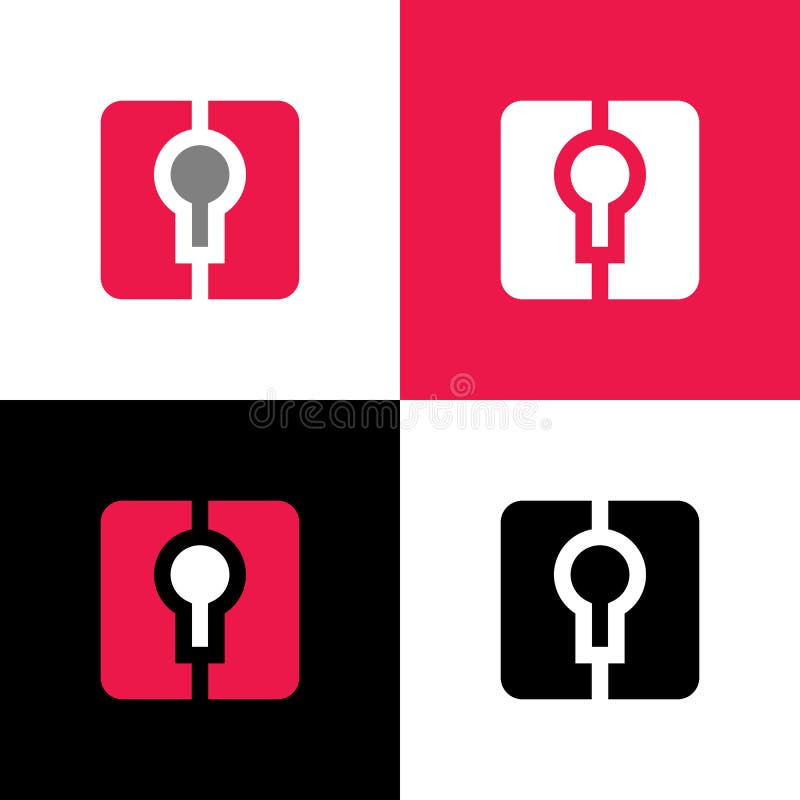 Key Hole Logo Icon Design Template Elements, Creative Lock Vector ...
